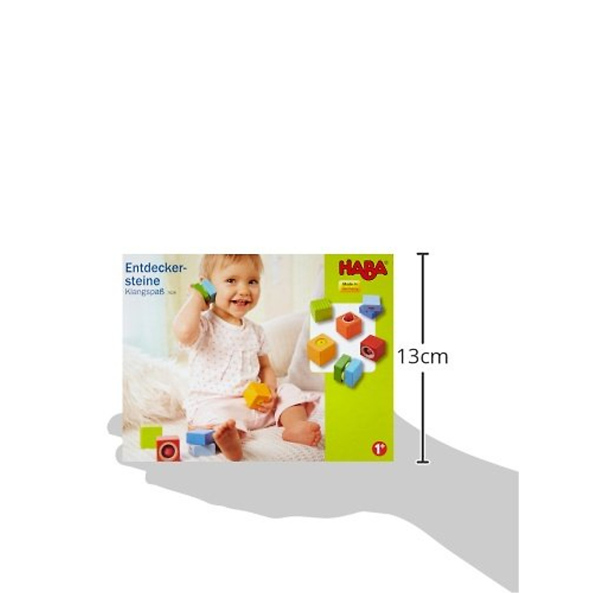 HABA Fun with Sounds Wooden Discovery Blocks with Acoustic Sounds (Made in Germany)