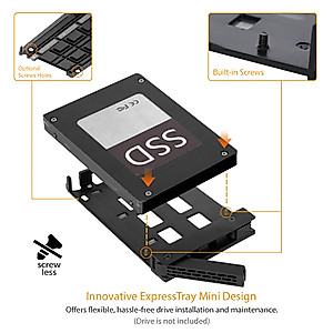 ICY DOCK 6 Bay 2.5” SATA HDD / SSD Hot Swap Tool-Less Backplane Enclosure with Dual Cooling Fan for 5.25” Bay | ExpressCage MB326SP-B
