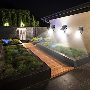 iMounTEK Solar Flood Lights Outdoor, 228 LED Motion Sensor Outdoor Lights with Remote, IP65 Waterproof Solar Security Lights Outdoor with Detachable Solar Panel for Patio, Garage, Porch, Backyard