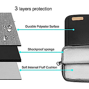 MOSISO Vertical Laptop Shoulder Bag Compatible with MacBook Air/Pro,13-13.3 inch Notebook,Compatible with MacBook Pro 14 inch 2023-2021 A2779 M2 A2442 M1 with Zipper Pockets & Belt, Black