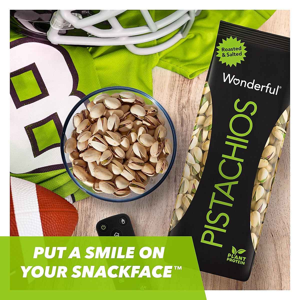 Wonderful Pistachios In Shell, Roasted & Salted Nuts, 32 Ounce Bag, Protein Snacks, Gluten Free Snacks, Healthy Snacks