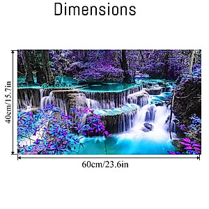 pchmcu Painting by Numbers Kit for Adults ，DIY Large Size Waterfall Paint by Numbers for Beginner，Gifts Arts Crafts for Home Decor Tree Flower 16x23.6 Inch