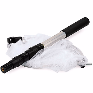 RESTCLOUD Butterfly Net with 12" Ring, 24" Net Depth, Handle Extends to 36 Inches (12" Ring, 36" Handle)