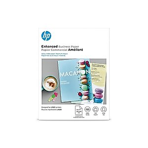 HP Q6543A Color Laser Brochure Paper, 98 Brightness, 40lb, 8-1/2 x 11, White, 150 Shts/Pk