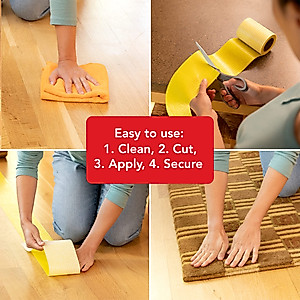 Optimum Technologies Lok Lift Rug Gripper for Runners, 4 Inch by 25 Feet. The Original Slip Resistant Rug Solution