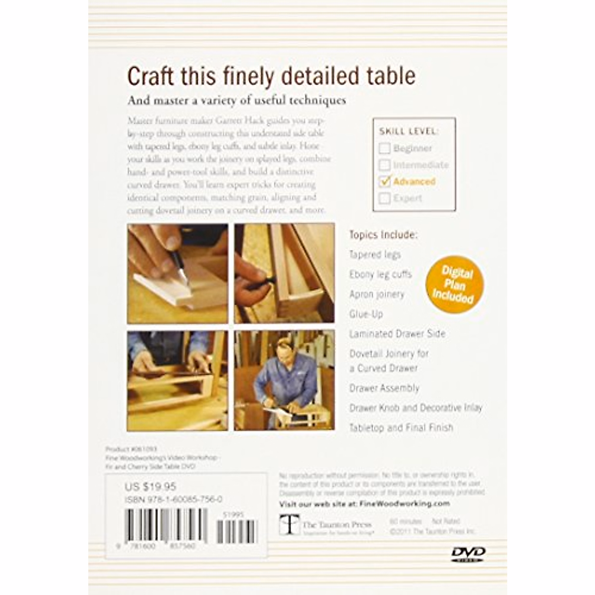 Fine Woodworking Video Workshop Series - Fir and Cherry Side Table