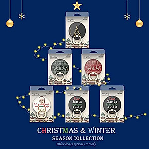 iRing Mag, Magnetic Phone Ring Holder, Kickstand, Grip for MagSafe, Wireless Charging Compatible with iPhone, Galaxy, and Other Smartphones with MagSafe Case (Merry & Bright)