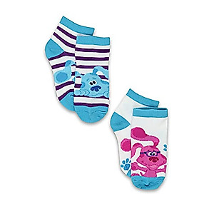 Blue's Clues & You! Baby Toddler 6 Pack Quarter Socks (12-24 Months, Magenta)