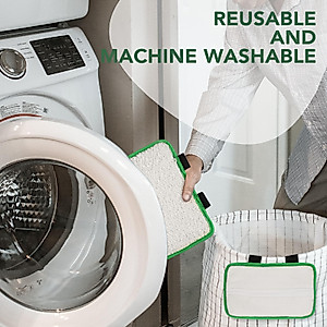 Mop Pads Replacement Compatible with Shark Sonic Duo Hardwood Floor Cleaner - Reusable and Washable Mop Cloth Refill (2 Pack)