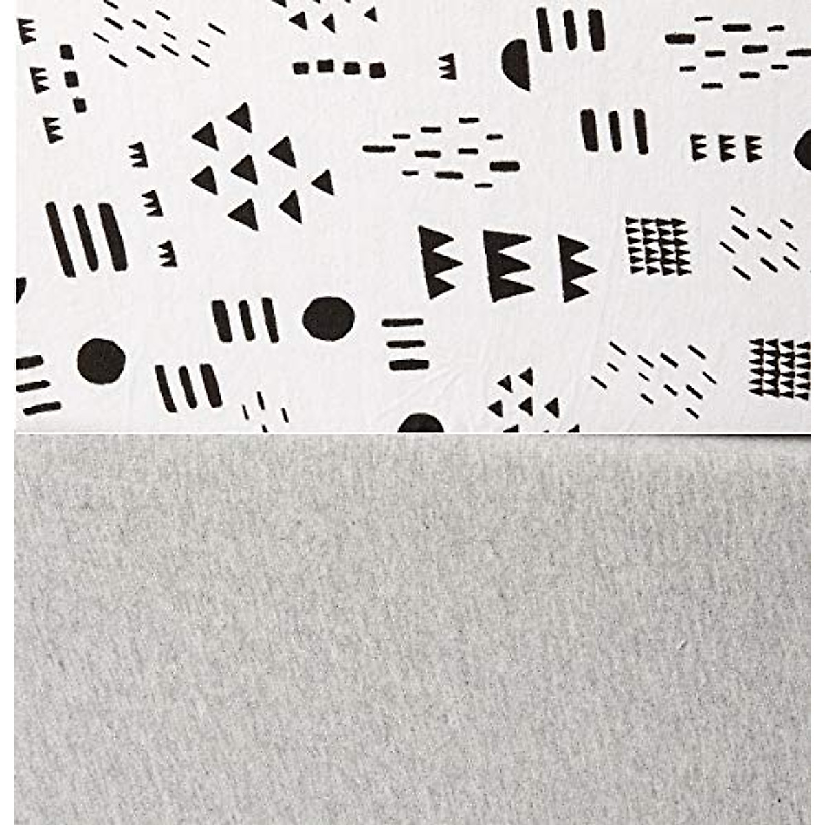 HonestBaby Organic Cotton Changing Pad Covers (Set of Two), Pattern Play/Heather Gray, One Size