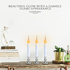 LightLady Studio, Silicone Decorative Light Bulb, Gold Orange, 12 Pk, 7 Watts, Low Watt Candelabra Light Bulbs, Amber Silicone Light Bulbs, Dipped, Night Light Bulb