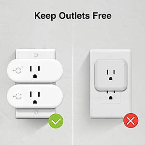 OHMAX Smart Plugs That Work with Alexa, Google Assistant, and Smart Life Apps (4 Pack)