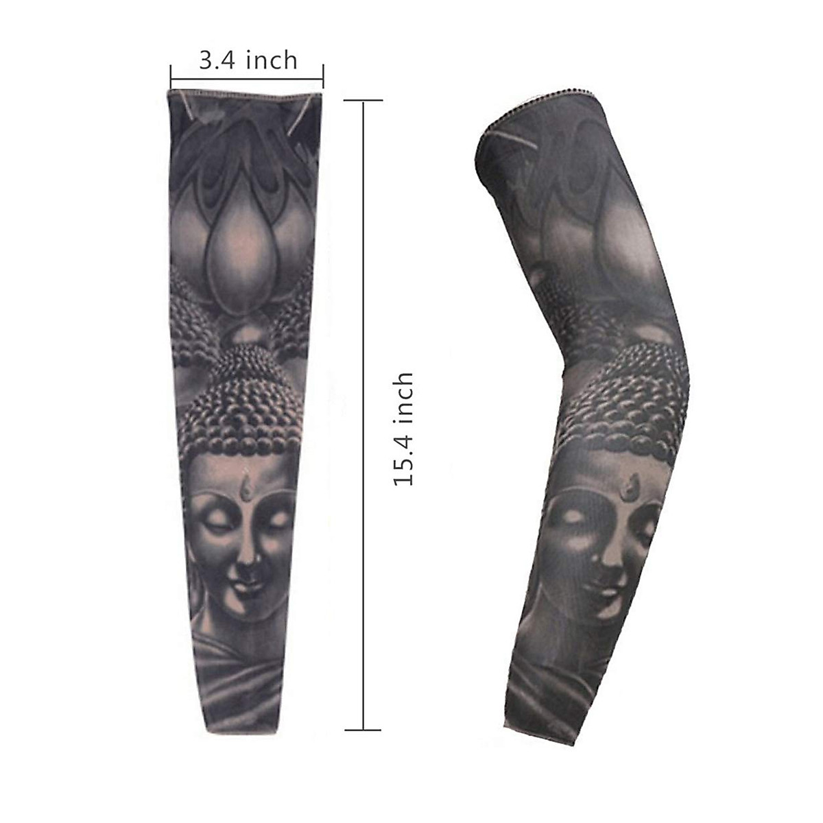 Satisfounder 10 PCS Arts Temporary Tattoo Arm Sunscreen Sleeves Fake Tattoo Cover Up Sleeves