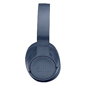 JBL Tune 710BT Wireless Over-Ear Bluetooth Headphones with Microphone, 50H Battery, Hands-Free Calls, Portable (Blue)