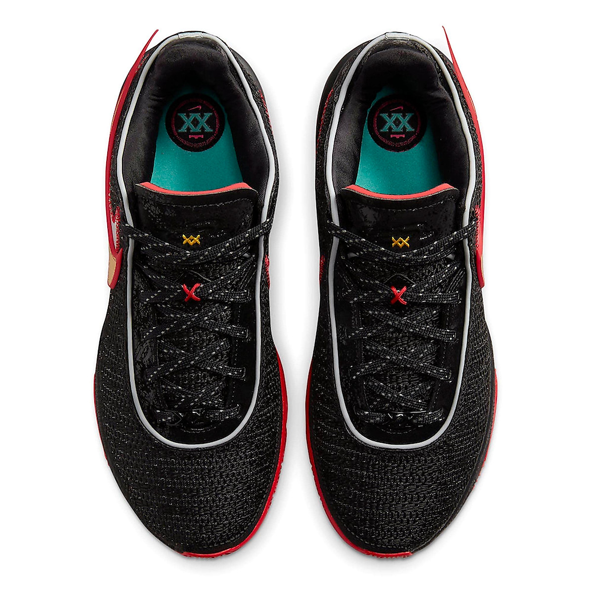 Nike Lebron XX (Big Kid) Black/Black/University Red 5 Big Kid M