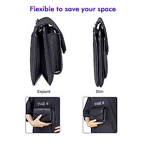 nuoku Wristlet Clutch Wallet Purse Small Crossbody Bags for Women With Cell phone Holder RFID 2 Straps(Black)