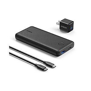 Anker Portable Charger, PowerCore Essential 20000 PD (18W) Power Bank with 18W USB C Charger, High Cell Capacity 20,000mAh Power Delivery Battery Pack for iPhone 11/11 Pro/11 Pro Max/X/8, Samsung