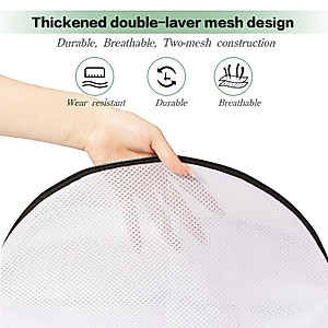 2 Pack Shoe Washing Bags, Shoe Laundry Bag with Zipper, Lingerie Bags for Washing Delicates, Large Size, Mesh Laundry Bags for Sneakers, Socks, Bras