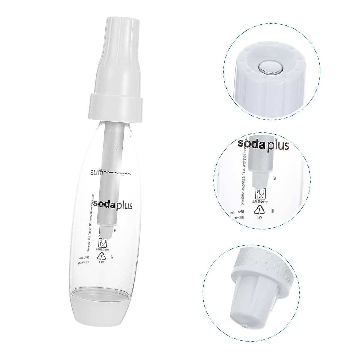 TIDTALEO 1pc sparkling water machine water carbonator DIY tools carbonated drink maker carbonating soda machines for home Beverage Maker Tool chemical machine white food grade bpa household