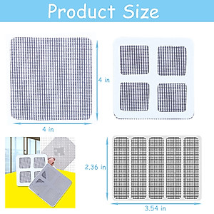 Wernagen Self Adhesive Window Screen Repair Patch Kit 12 Pieces of 2 Sizes Door Replacement for Quick Tent Mesh Cover Hole 4 ''x 4''