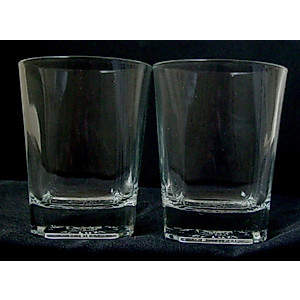 Set of 2 Buchanans De Luxe Scotch Whiskey Lowball Rocks Tumbler Glasses
