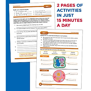 Summer Bridge Activities 8th to 9th Grade Workbooks, Math, Reading Comprehension, Writing, Science, Social Studies, Fitness Summer Learning, 9th Grade Workbooks All Subjects With Flash Cards