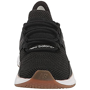 New Balance Kid's Fresh Foam Roav V1 Bungee Running Shoe, Black/White, 9 Toddler