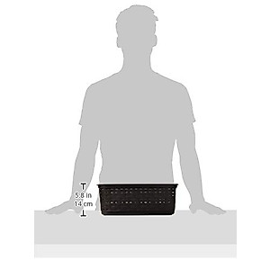 Sterilite Espresso Wicker Basket, Multicolor