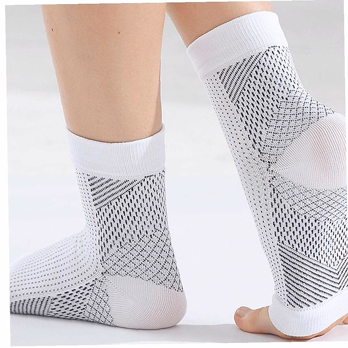 3pair Plantar Fasciitis Support Socks Men Women Sleeves for Weak Ankles Arches Heels - Pain Relief Night Splint Sock