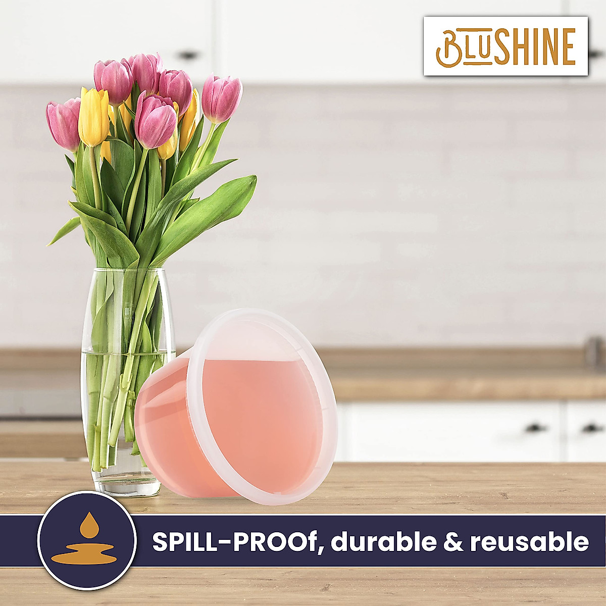 [36 Sets] 16 oz. Plastic Deli Food Storage Containers with Airtight Leak Proof Lids - Reusable -Microwave, Fridge, and Freezer Safe