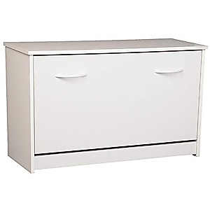 Single Shoe Cabinet - White