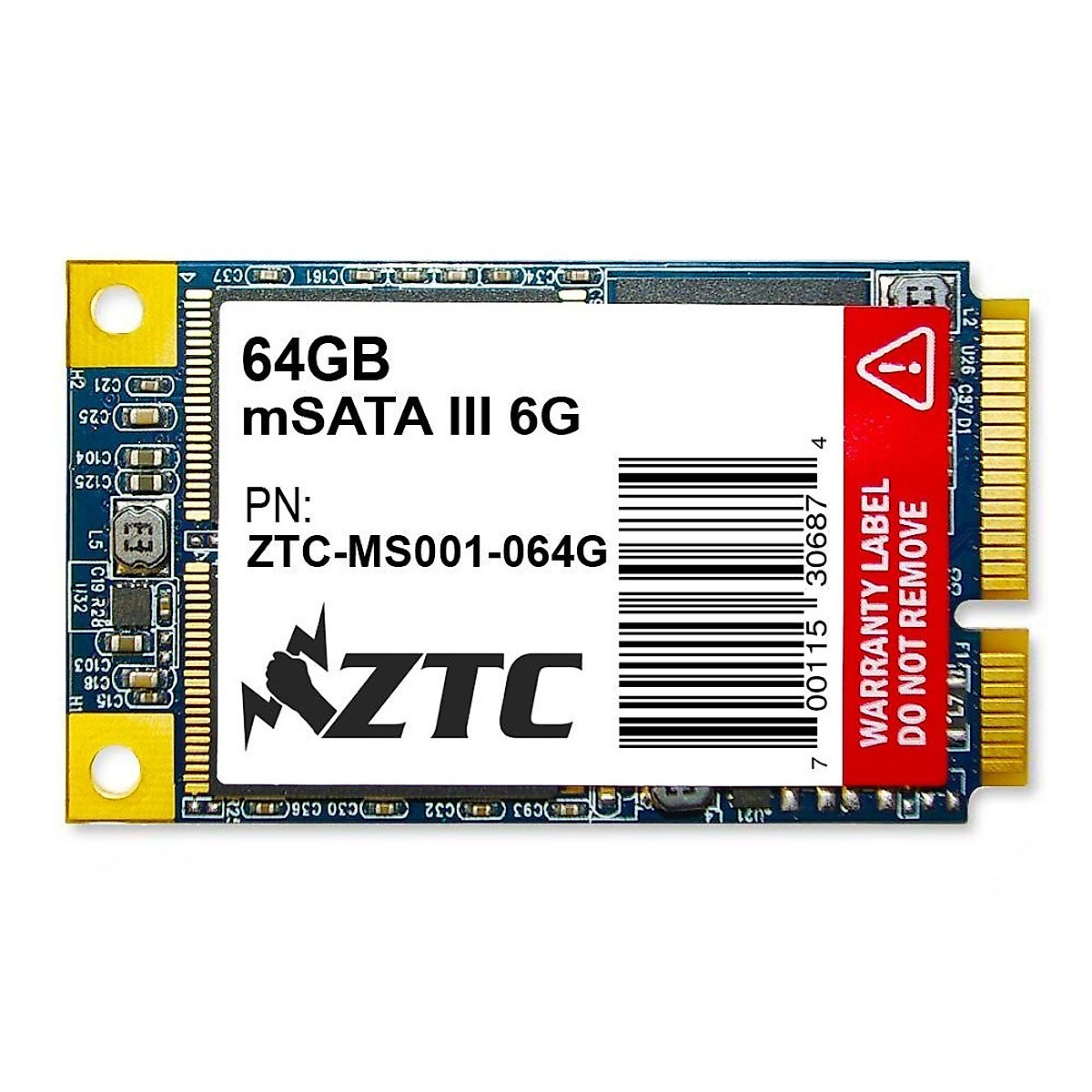 ZTC 64GB Bulwark V2 mSATA 6G 50mm Enhanced SSD Solid State Drive Model ZTC-MS001-64G