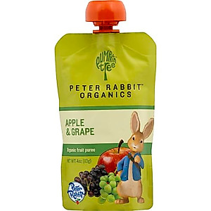 Peter Rabbit Organics Puree Fruit Apple Grape, 4 oz
