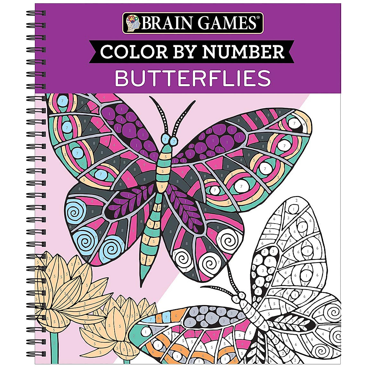 Brain Games - Color by Number: Butterflies