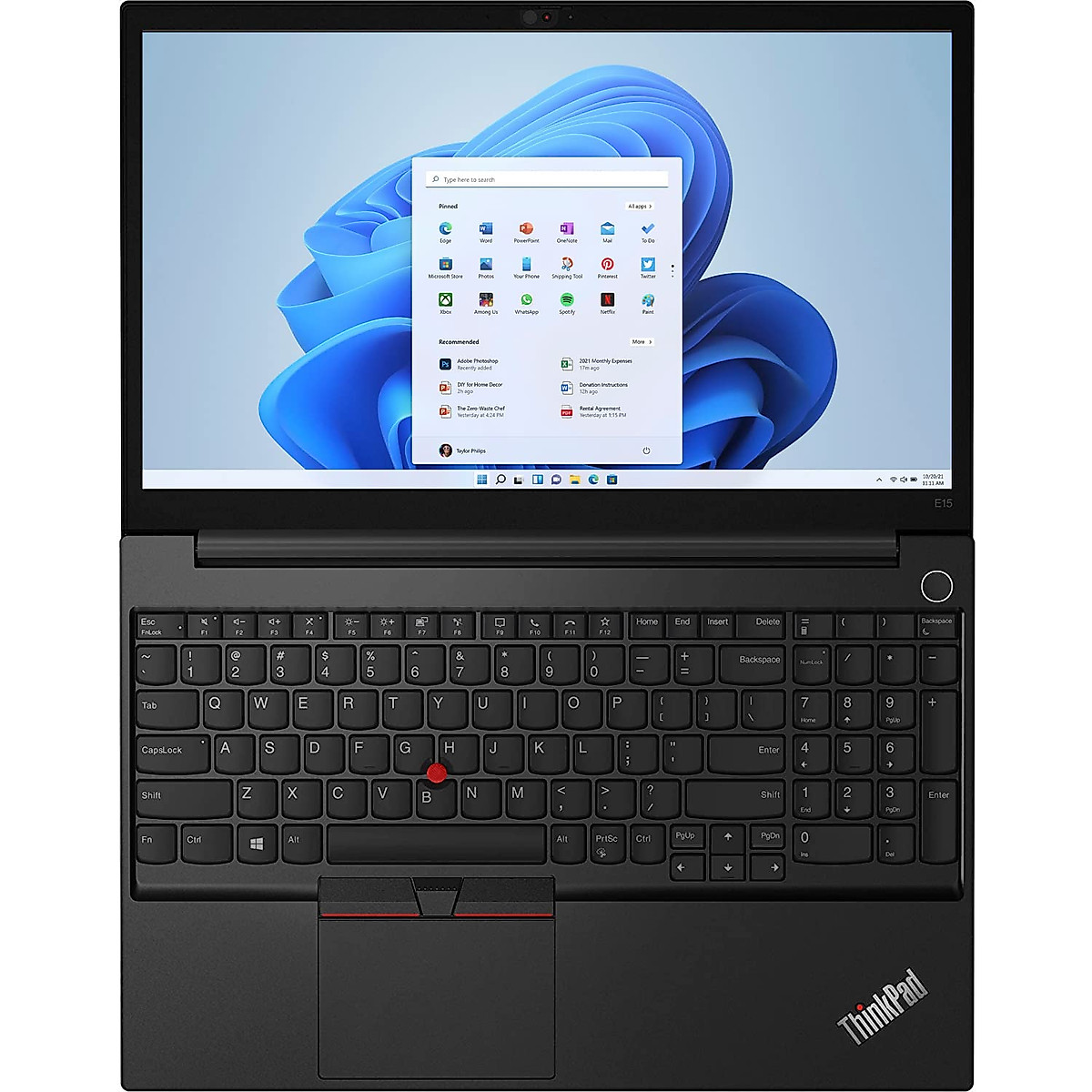 Lenovo 2023 Flagship ThinkPad E15 Gen 4 Business Laptop, 15.6" FHD IPS Anti-Glare 300 nits Display, 6-Core AMD Ryzen 5 5625U, Radeon Graphics, 16GB RAM, 256GB SSD, WiFi 6, Win 11 Pro+HubxcelAcessory