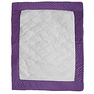 BabyFad Minky Purple 9 Piece Baby Crib Bedding Set