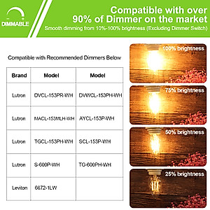 ROMANJOY F15 4W LED Light Bulbs, LED Porch Light Bulbs, E26 Medium Base, Dimmable 2700K Warm White LED Post Bulb 40w Equivalent, Outdoor Decorative Chandelier Lantern Lamp, 4-Pack…