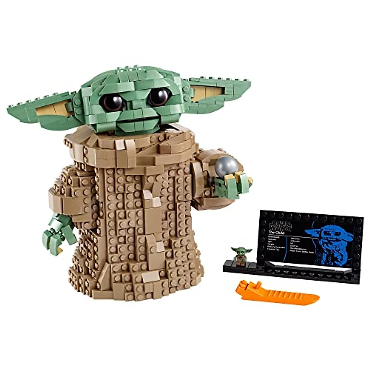 LEGO Star Wars: The Mandalorian Series The Child 75318 - Baby Yoda Grogu Figure, Building Toy, Collectible Room Decoration for Boys and Girls, Teens, with Minifigure and Nameplate, Gift Idea