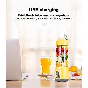 MXJCC Portable Blender, Smoothies Personal Blender Mini Shakes Juicer Cup USB Rechargeable