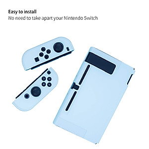 GeekShare Switch Protective Case Slim Cover Case for Switch and Joy Con - Shock-Absorption and Anti-Scratch (Blue)