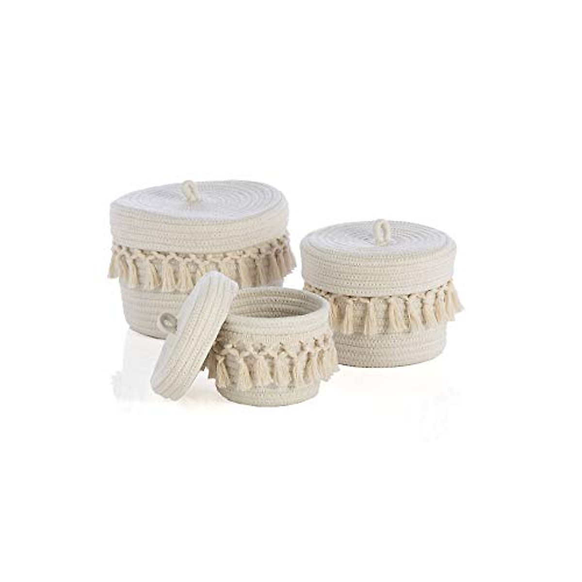 Shiraleah Assorted Set of 3 Round Dharma Organizer Baskets