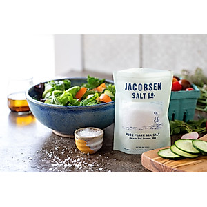 Jacobsen Salt Co. Pure Flake Finishing Salt, Kosher Salt, Coarse, 4 Ounce