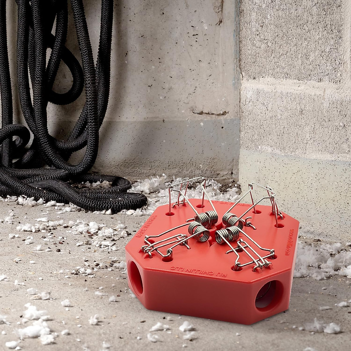 RU CHILLIN Multi Catch Mice Traps | 4-in-1 | Mouse Traps for Home Indoor & Outdoor | Small Rat Traps That Work | Reusable Rodent Traps | Trampas para Ratones | Pet and Child Friendly (Black)