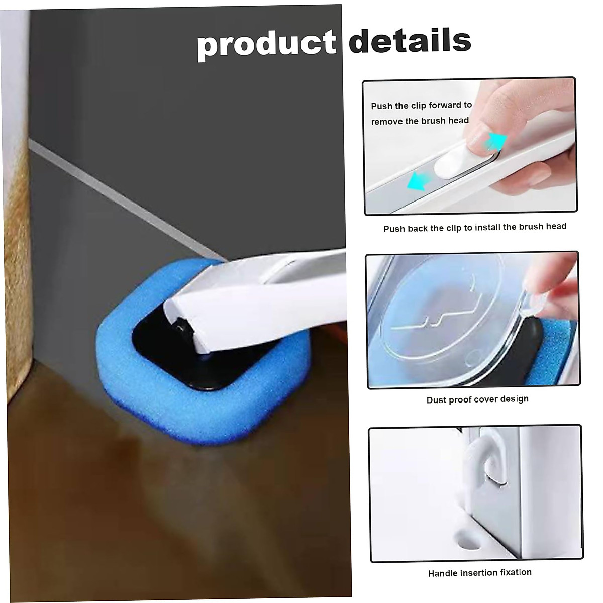 Toilet Wand Kit, 41pcs/Set Disposable Toilet Brush with Refills, Wall Hanging Toilet Bowl Cleaners, Toilet Brush Holder Set for Bathroom Cleaning