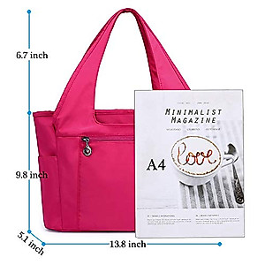 Collsants Nylon Lightweight Handbag for Women Waterproof Tote Shoulder Purses Bag