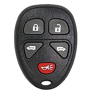 Keyless2Go Replacement for Keyless Entry Car Key Fob Vehicles That Use 5 Button 15788020 KOBGT04A Remote