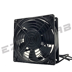 EZDIY-FAB 12cm 120mm 200CFM 4000RPM CPU Cooling Fan 12V DC 4-Pin Molex PC Computer High CFM Cooling Case Fan with Metal Finger Guard Grill