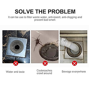 DOITOOL Bathtub Stoppers Drain Plug Backflow Floor Drain Preventer Black: 4pcs Floor Anti Odor Plug Drain Silicone Sleeve Insert Drain Plug Drain Core for Home Hotel Bathtub Plug Drain Stopper