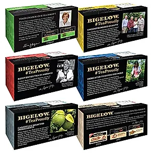 Bigelow Black Tea 6 Flavor Variety Pack, Caffeinated 20 Count (Pack of 6), 120 Total Tea Bags