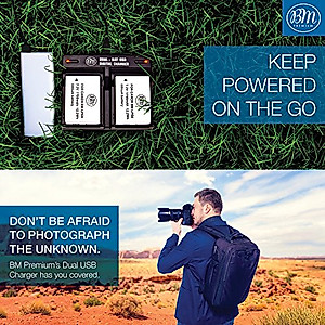 BM Premium 2-Pack of LP-E8, LPE8 Batteries and Dual Battery Charger Kit for Canon EOS Rebel T2i, T3i, T4i, T5i, EOS 550D, EOS 600D, EOS 650D, EOS 700D DSLR Digital Camera